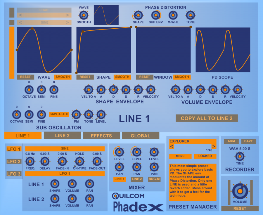 Screenshot Line 1 and scope wave - Flowstoners