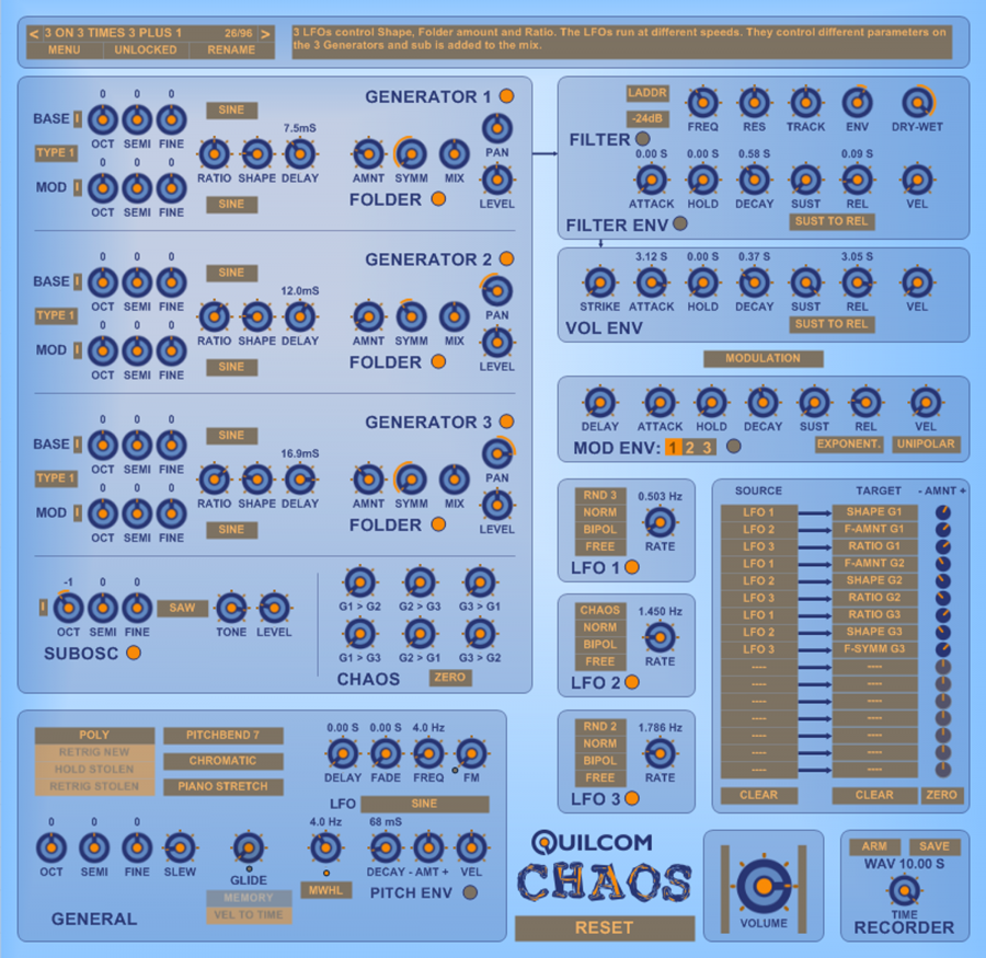 Main view with Modulation panel - Flowstoners